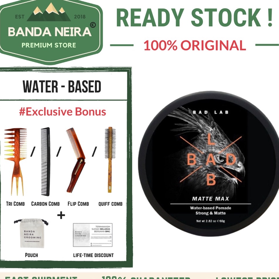 Jual BARU RESTOK BADLAB BAD LAB Matte Max Waterbased Water Based Pomade ...