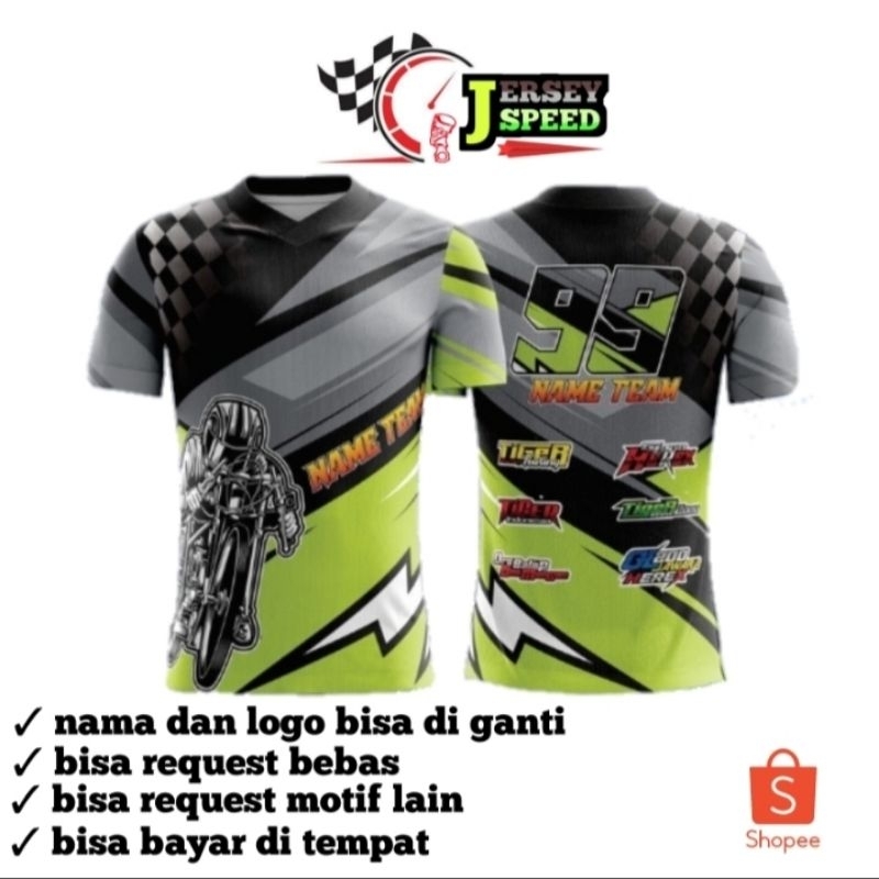 Jual Jersey racing,drag race costom bisa satuan COD BAYAR DITEMPAT ...