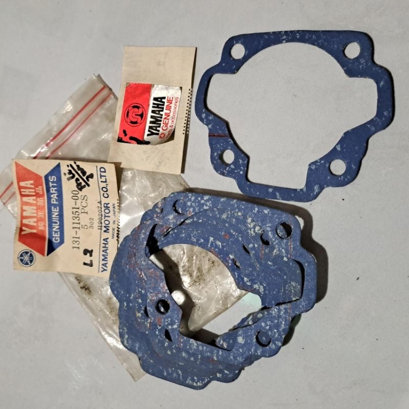 Jual PACKING GASKET PAKING BLOK BLOCK MESIN BAWAH YAMAHA L2S L2SN YB100 V75 ORIGINAL NOS JAPAN ...