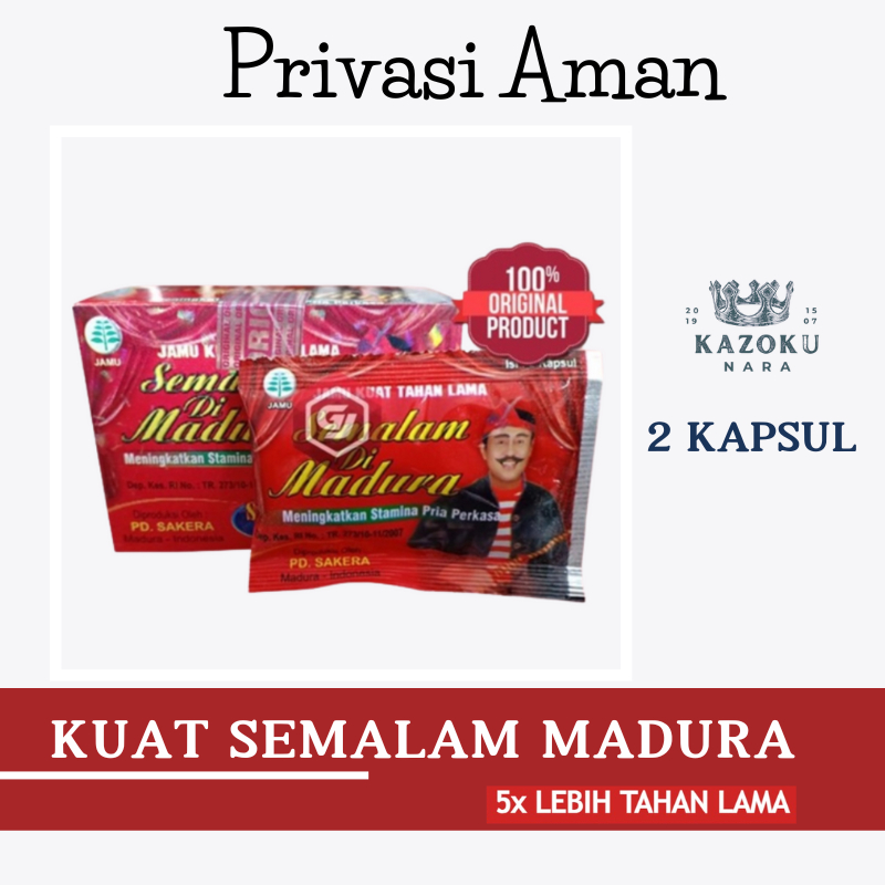 Jual Jamu Kuat Tahan Lama isi 2 Kapsul Semalam Di Madura Asli Penambah Vitalitas Pria (Tahan 1 ...
