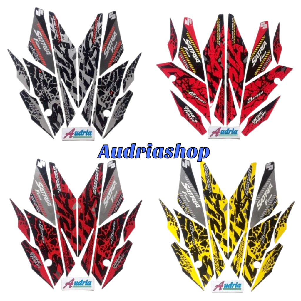 Jual Striping Sticker Lis Bodi Polet Motor Suzuki Satria F150 FU ...