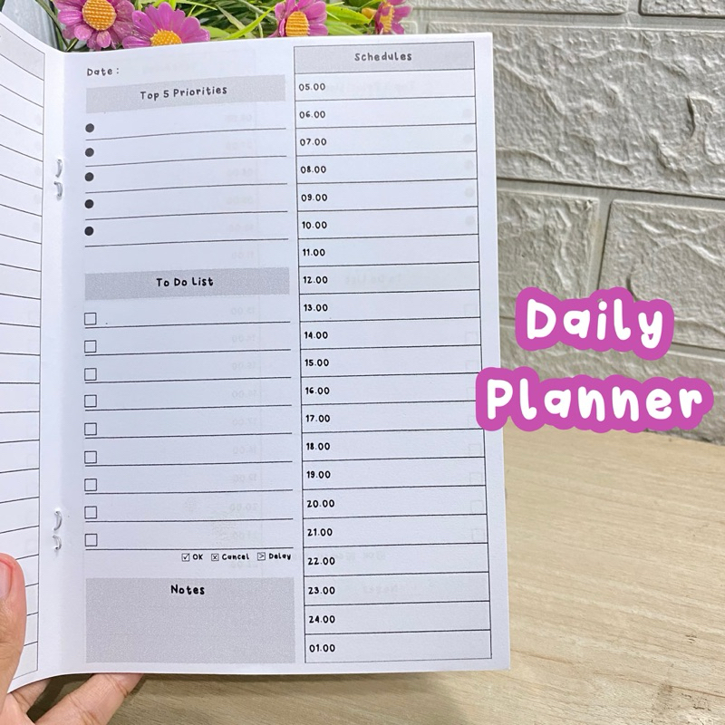 Jual Buku Daily Planner Harian Aesthetic | Shopee Indonesia