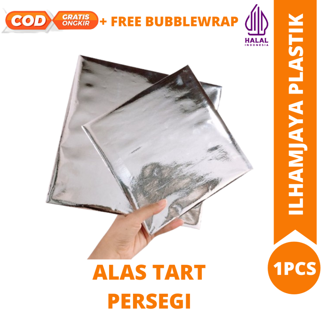 Jual Alas tart Kue persegi/ Alas tart kotak / tatakan kue dan pudding ...