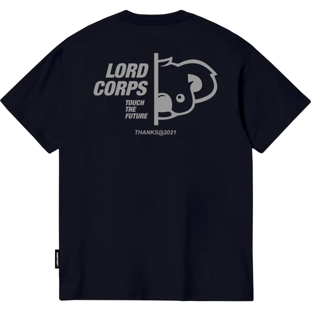 Jual Baju pria distro lordcorps art back to back t-shirt black | Shopee ...