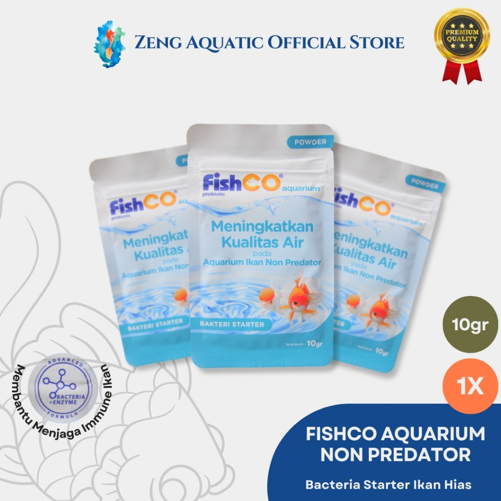 Jual FISHCO Non Predator Fish co Aquarium Probiotik non Predator 10 ...