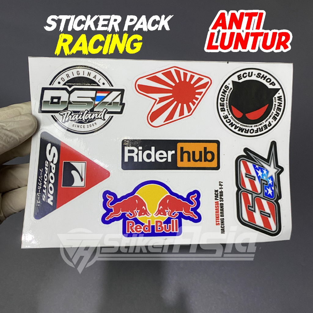 Jual STIKER PACK BRAND SPRB-1-P7 STICKERASIA MOTOR RACING MODIFIKASI ...