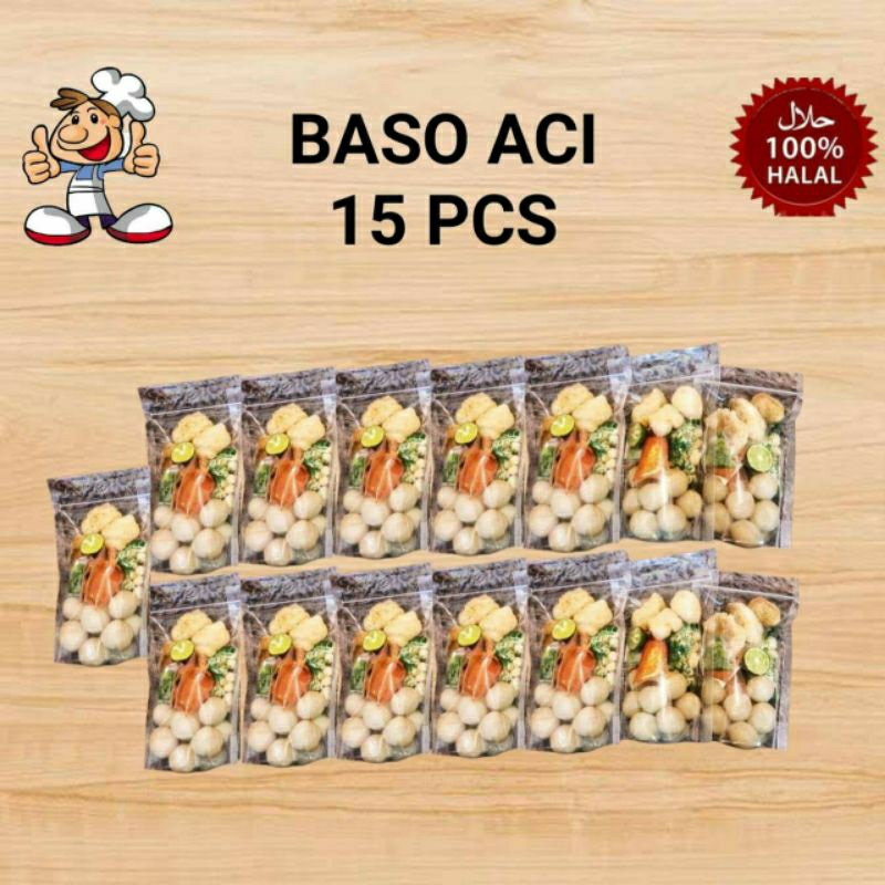 Jual Paket Baso Aci instan Isi 15 pcs plus gratis basreng 1pcs/ Promo ...