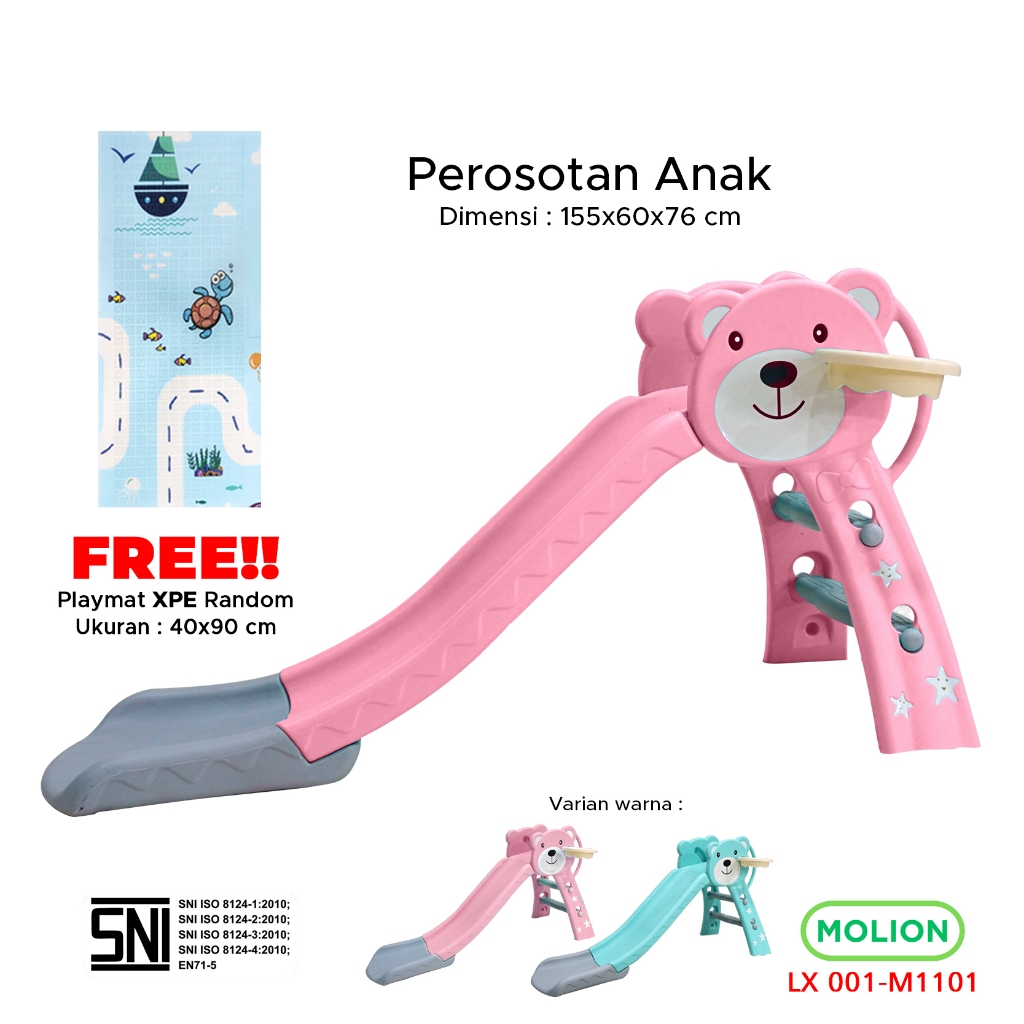Jual Mainan SNI Perosotan Anak Papan Seluncur Anak Playground Prosotan BabyFence PlayFence ...