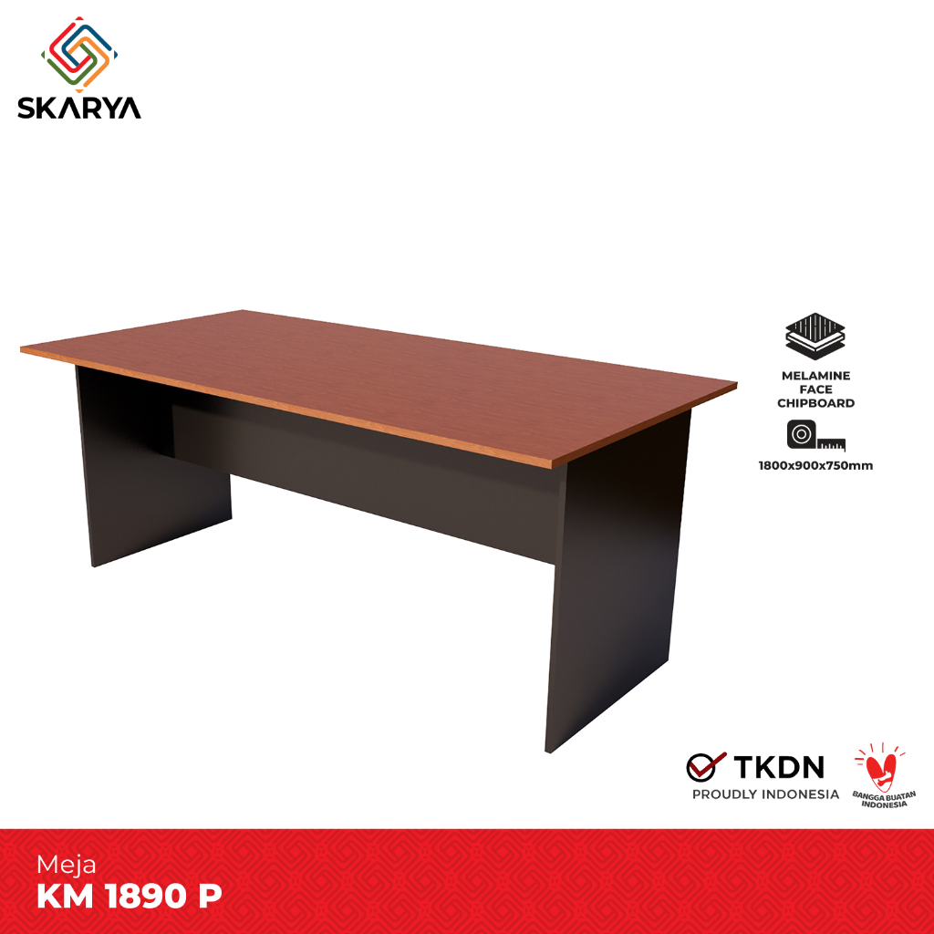 Jual Meja Meeting Kantor Kayu Meja Diskusi Meja Rapat KM 1890 P (Baru ...