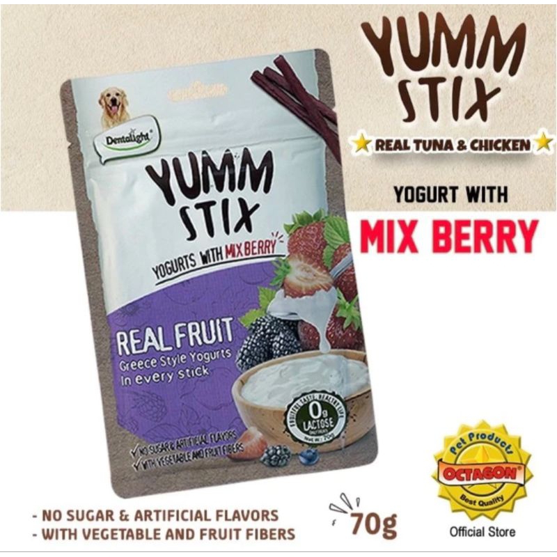 Jual Dentalight Yumm Stick Yogurts With Mix Berry 70Gr | Shopee Indonesia