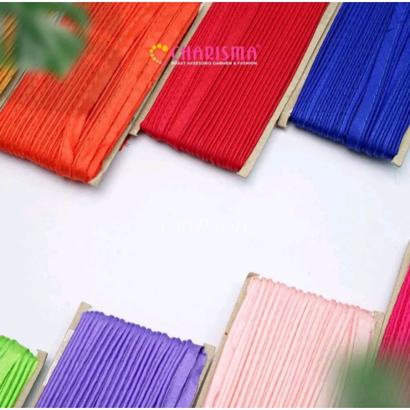 Jual Charisma Pita Bisban - Bisban Polos Warna 10mm / Harga Per Pack ...