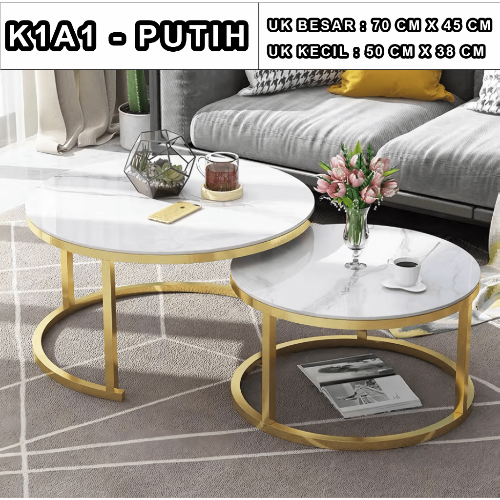 Jual Set Meja Bulat Meja Ruang Tamu Meja Cafe Kaki Meja Besi Hollow ...