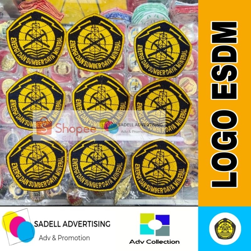 Jual Logo Kementerian ESDM Patch ESDM Logo Energi Sumber Daya Mineral ...