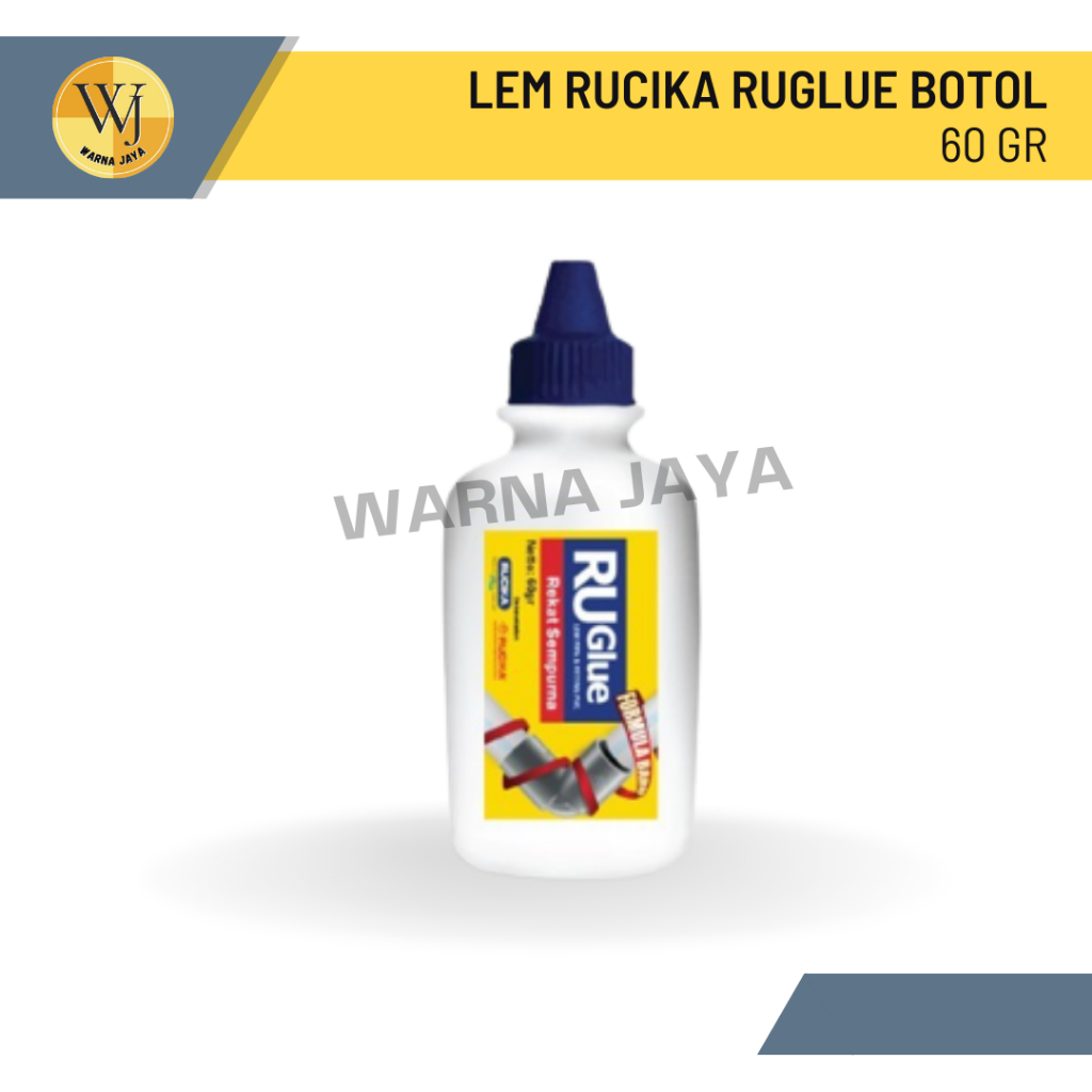 Jual Lem Rucika Ruglue Botol 60 Gram / Lem Pipa Fitting PVC | Shopee ...