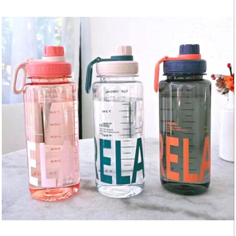 Jual Botol Minum 1000 Ml Relax Botol Minum Olahraga Botol Viral ...