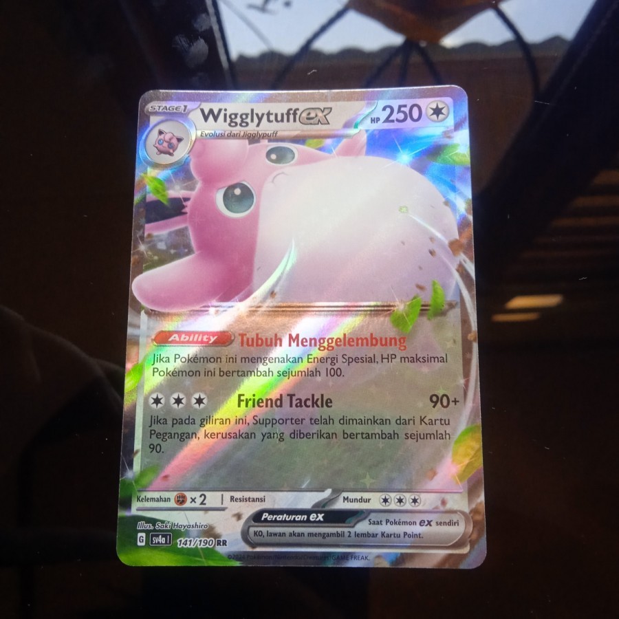 Jual Wigglytuff EX RR SV4A 141/190 Pokemon TCG Trading Card Game ...