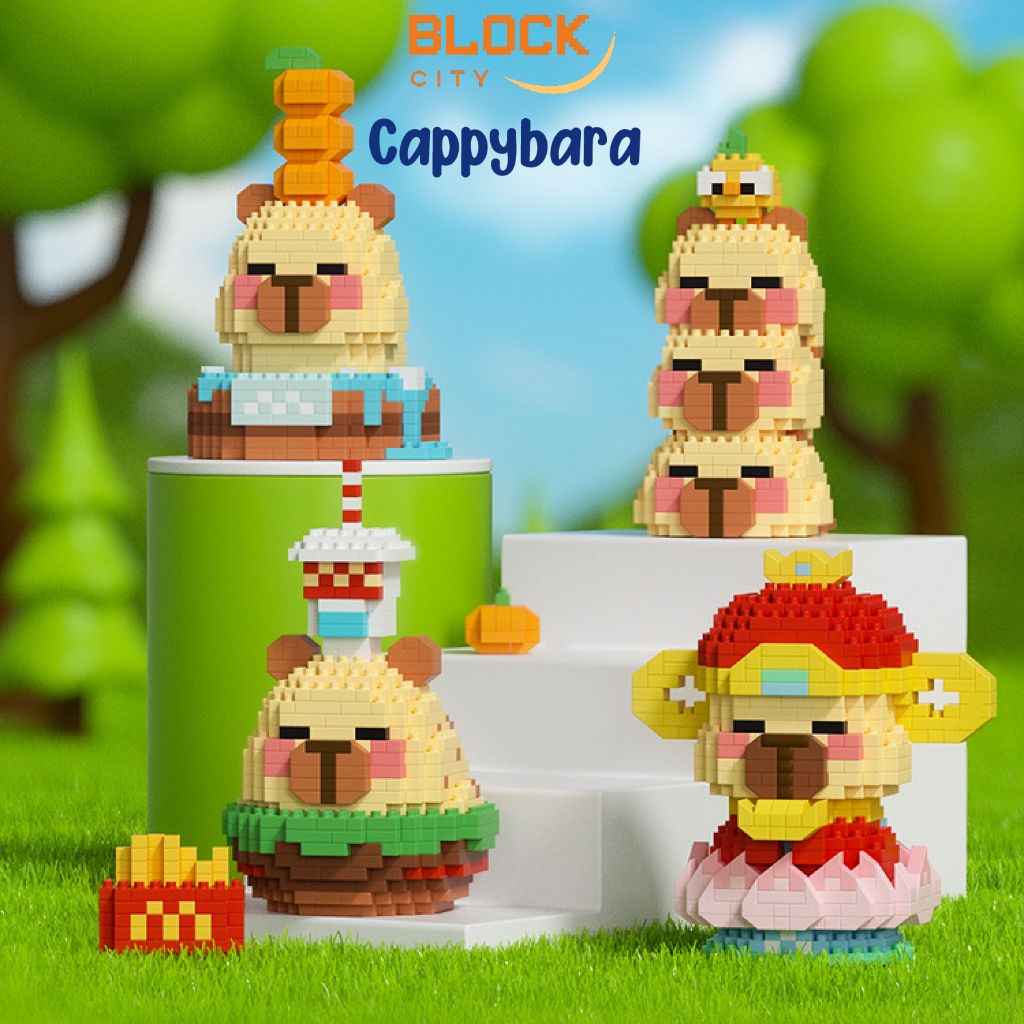 Jual Block City – Puzzle Block Cappybara mainan balok susun Block ...