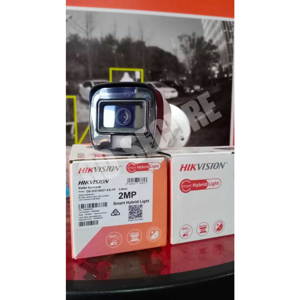 Jual Camera Hikvision Outdoor DS-2CE16D0T-EXLPF 2mp Smart Hybrid Light | Shopee Indonesia