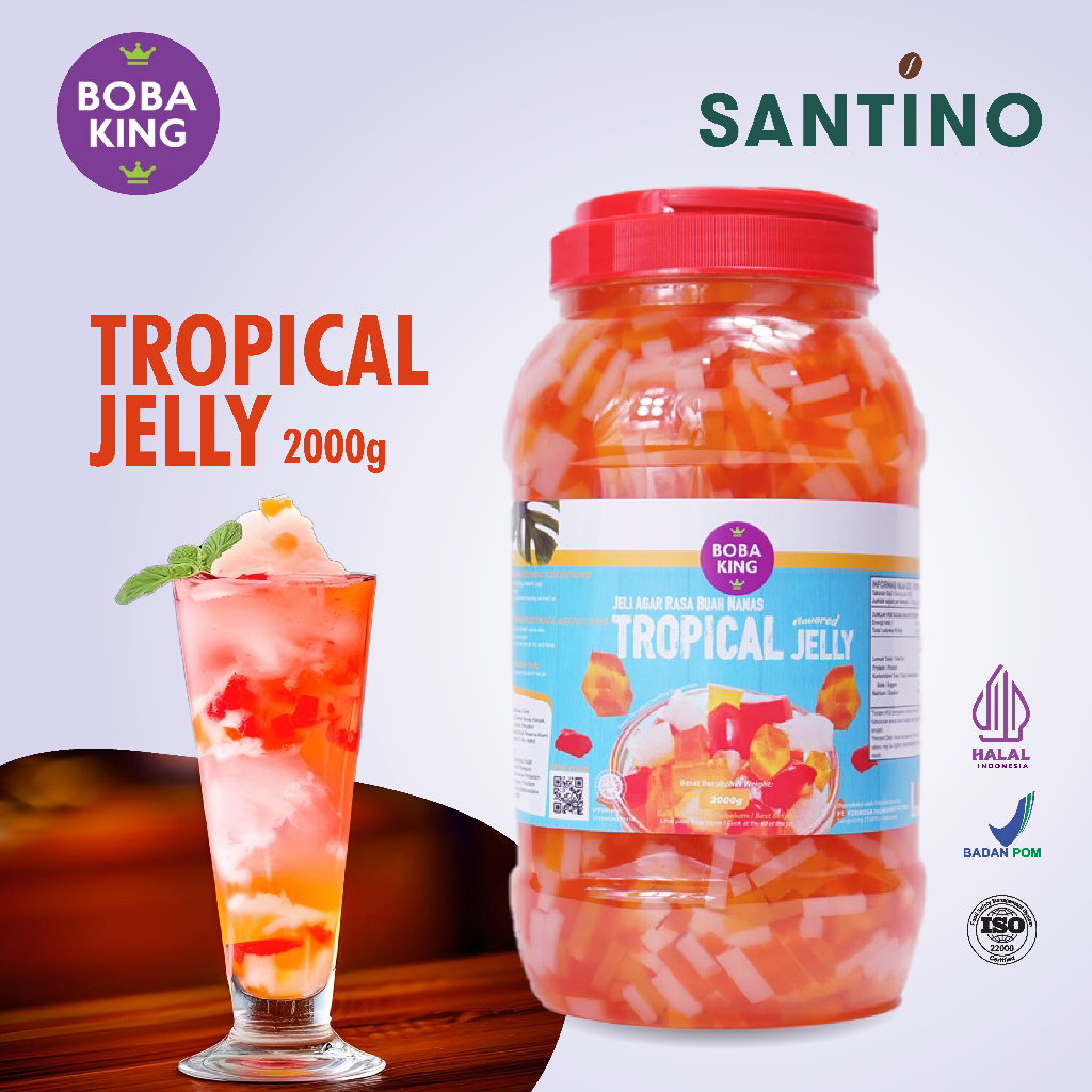 Jual Bobaking Tropical Jelly - Topping Jeli Rasa Buah Tropis 2 Kg ...
