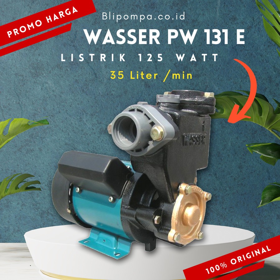 Jual POMPA AIR SUMUR DANGKAL WASSER PW 131 E - SUMUR DANGKAL | Shopee ...