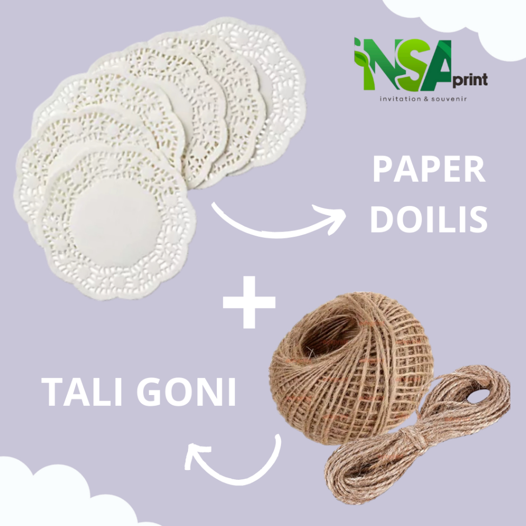 Jual Tali Goni / Tali Rami / Paket Paper Doilies / Tambah Biaya Foto ...