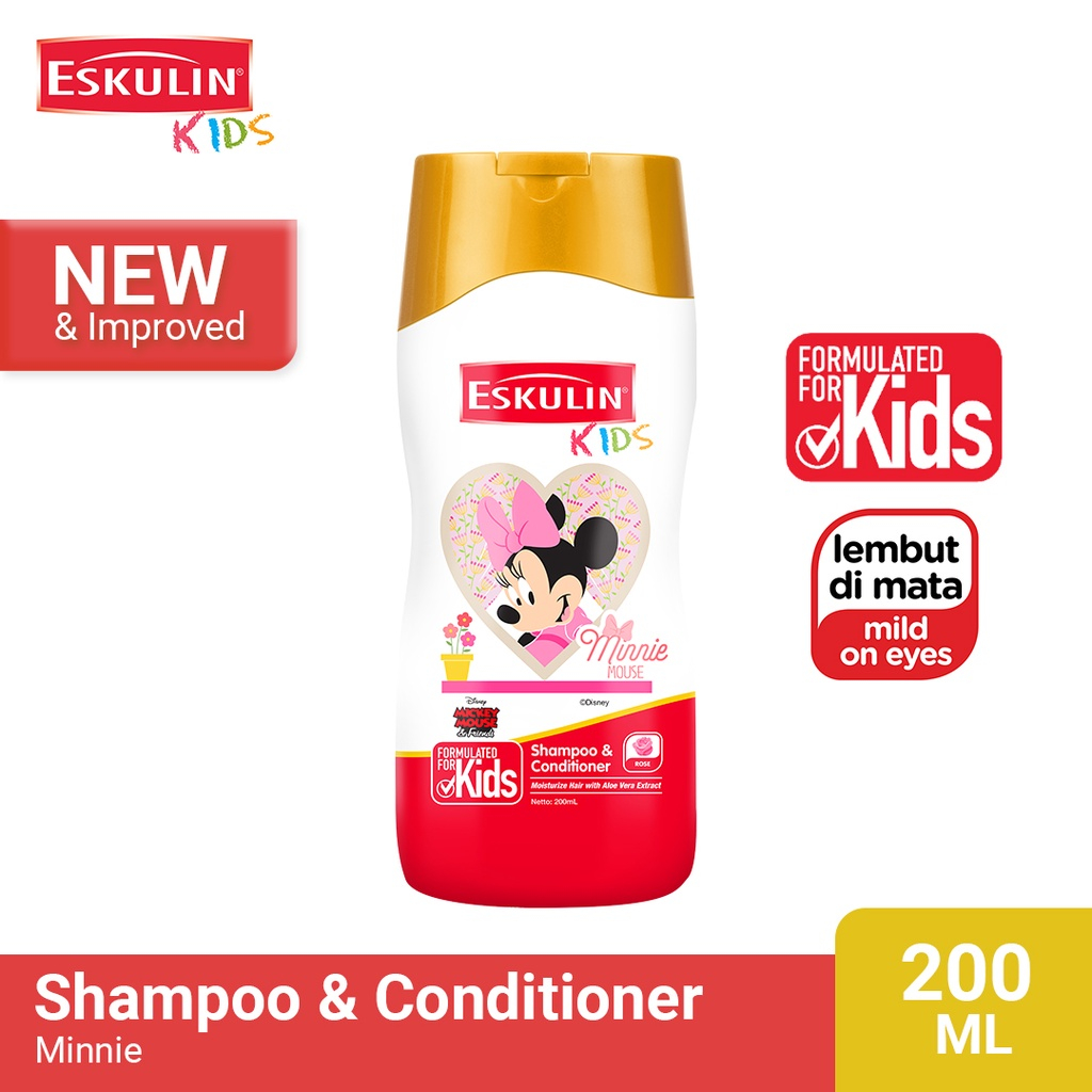 Jual Eskulin Kids Shampoo & Conditioner Mickey & Friends 200ml | Shopee ...