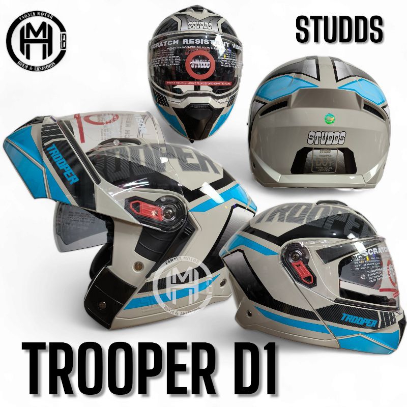 Jual HELM STUDDS MODULAR ORIGINAL|FULL FACE | Shopee Indonesia