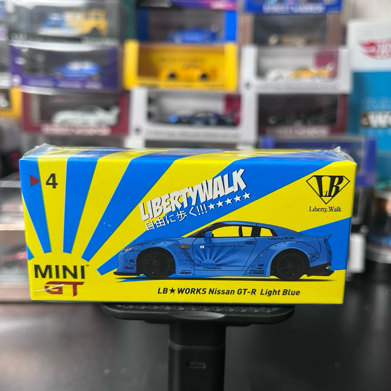 Jual MINI GT Nissan GTR R35 Liberty Walk LBWK Lb Works Blue Biru no 4 ...