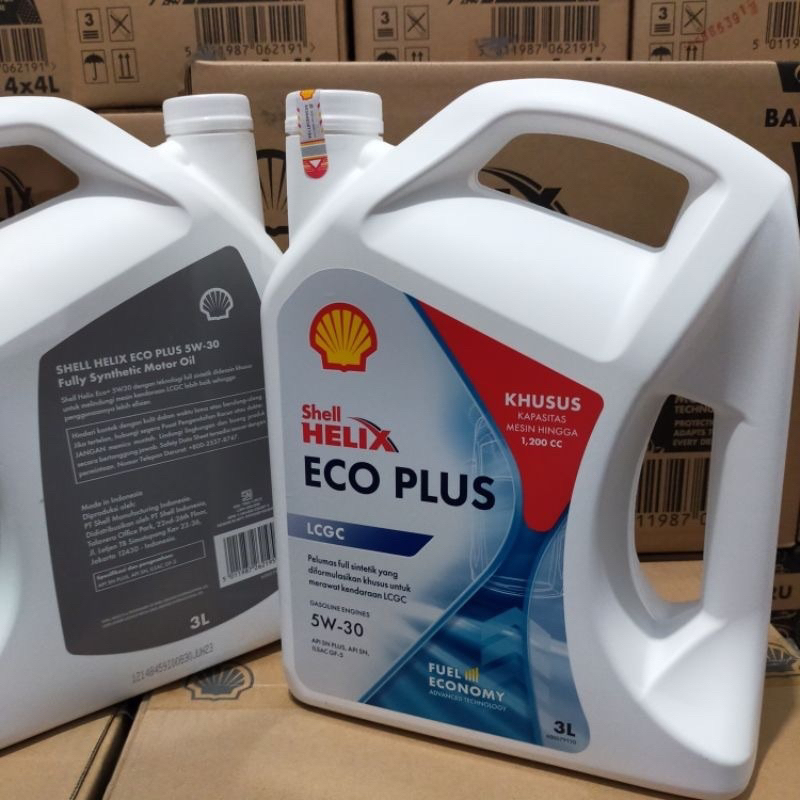 Jual OLI SHELL HELIX 4 LITER SERIES OLI SHELL HELIX ECO 5W-30 3 LITER ...