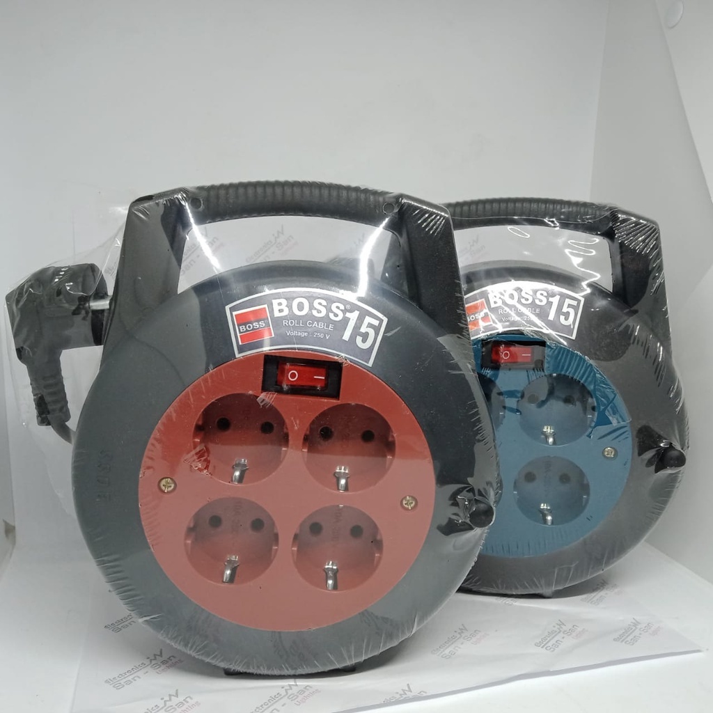 Jual Kabel Roll TYPE 15 4 Colokan + Saklar / Rol Gulung Boss15 | Shopee ...