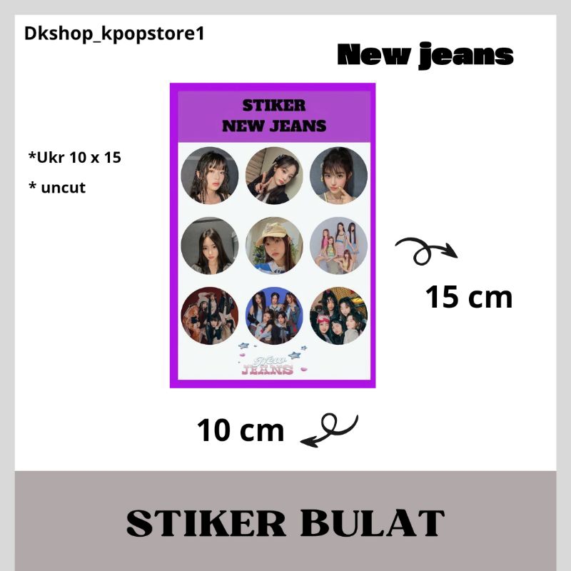 Jual stiker 1 new jeans | Shopee Indonesia