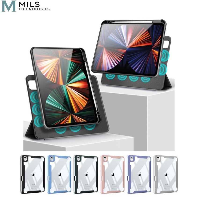 Jual MILS Full Surface Detachable Acrylic iPad Case Vertical Horizontal ...
