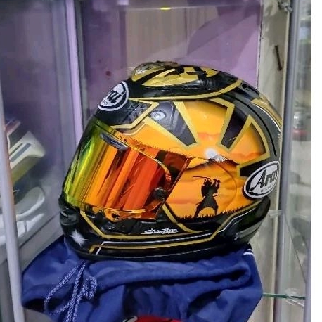 Jual Arai RX7X Pedrosa Spirit Gold (paket ganteng) | Shopee Indonesia