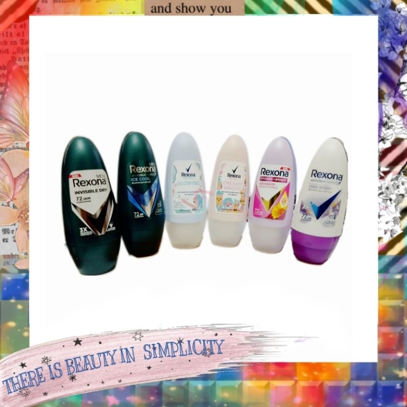 Jual Rexona Roll On Deodorant Remaja / Rexona Roll On Deodorant Men and Women 45 ml | Shopee ...