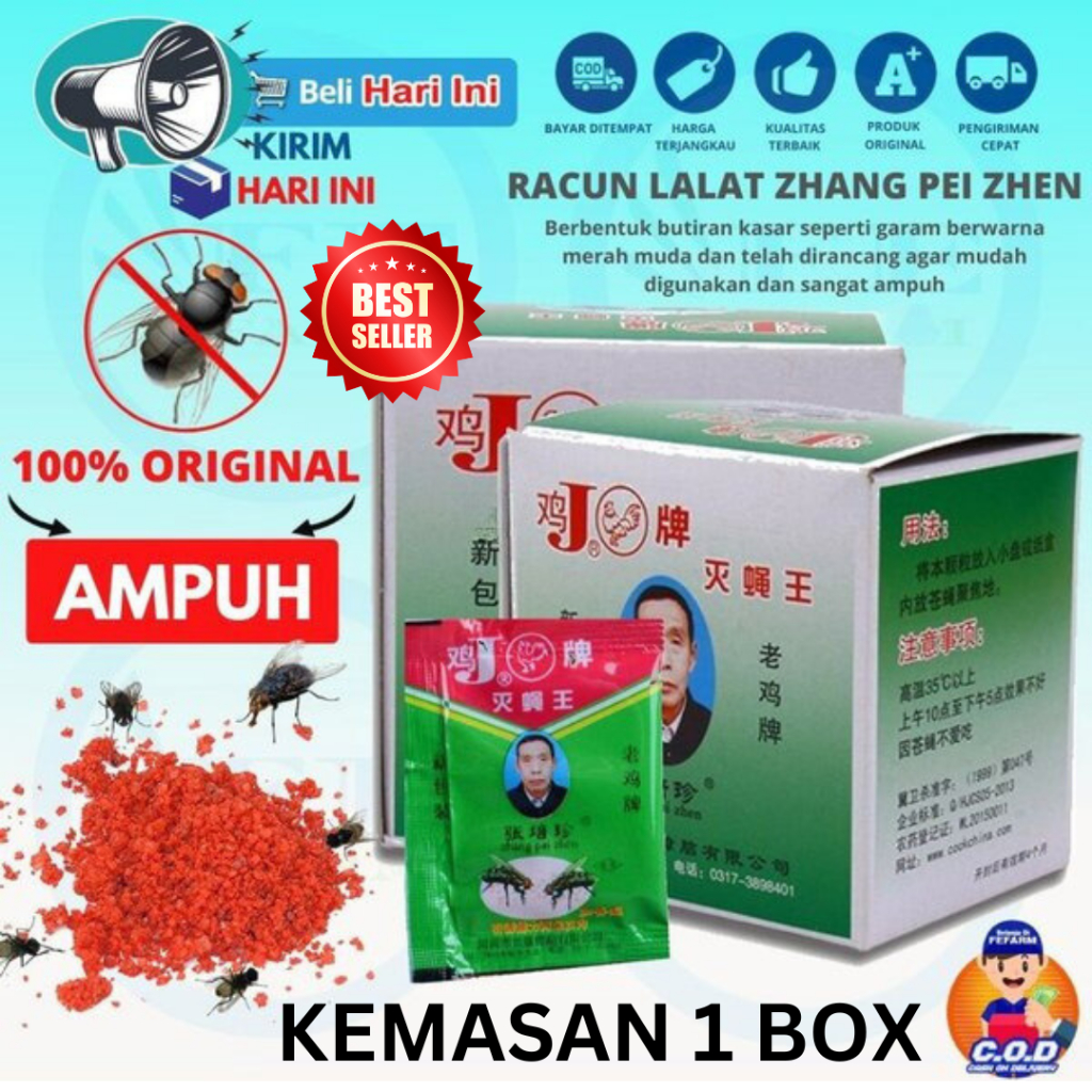 Jual READY!! Racun Lalat Ampuh 100% Original Zhang Pei Zhen - Serbuk ...