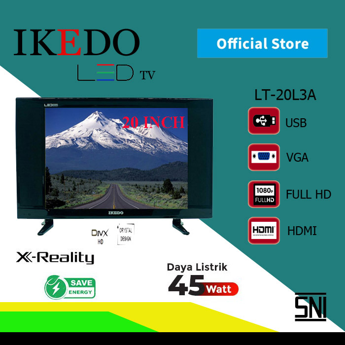 Jual TV LED IKEDO LT-20L3A FULL HD DISPLAY MURAH TERBARU | Shopee Indonesia