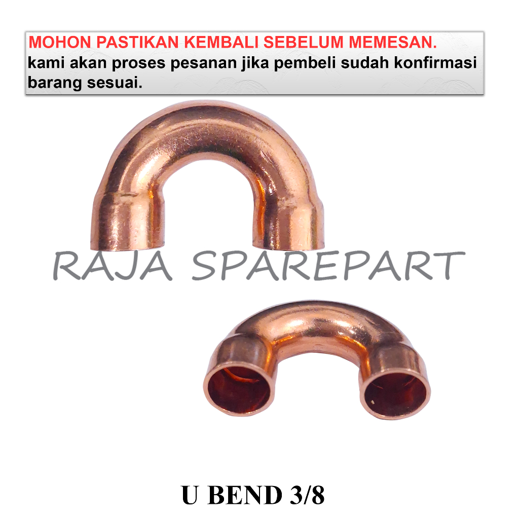 Jual U3/8 U BEND TEMBAGA/U BEND AC/ U BEND UKURAN 3/8 | Shopee Indonesia