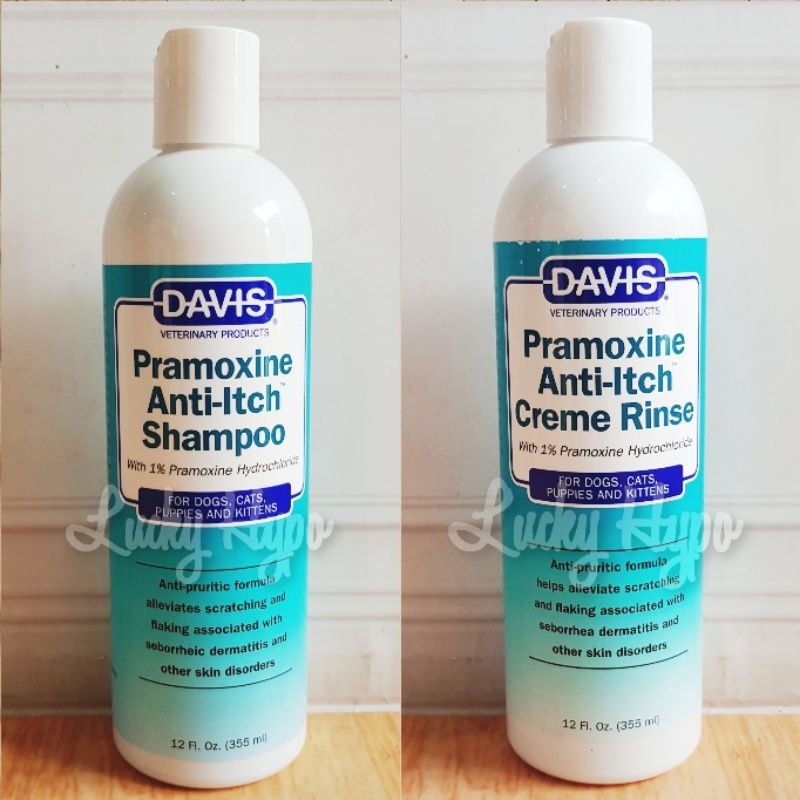 Jual Davis Pramoxine Itch Relief Shampoo Creme Rinse 12oz Medicated Dog ...