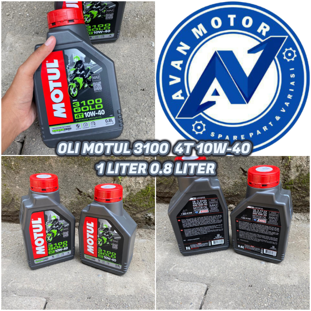 Jual OLI MOTUL 3100 4T 10W-40 ISI 800ML /1 LITER || OLI MOTOR 4 TAK ...