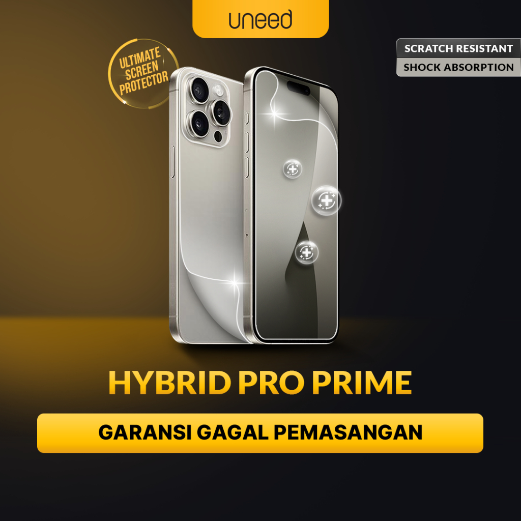 Jual Uneed Hybrid Pro Prime Anti Break SelfHeal Screen Protector ...