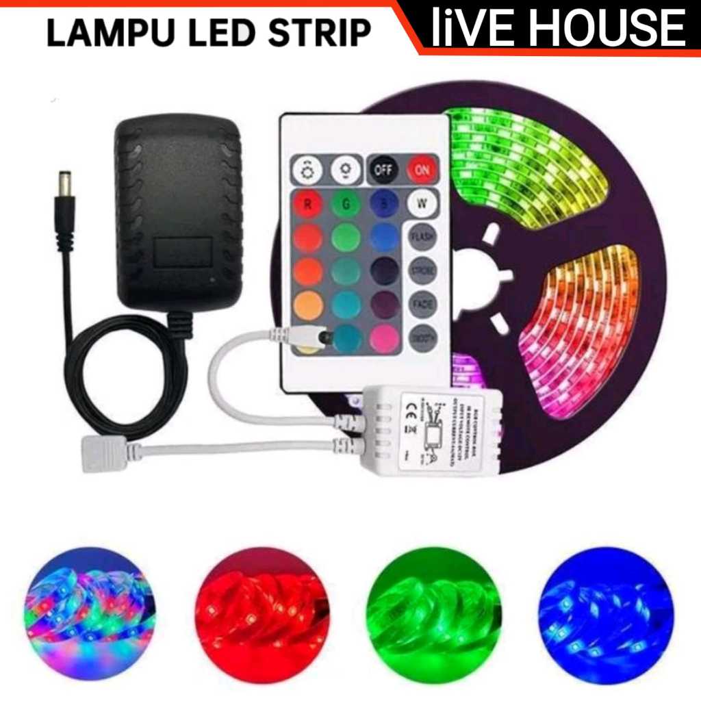 Jual Lampu LED STRIP 220v TIPE 3528 RGB - Lampu LED Hias | Shopee Indonesia