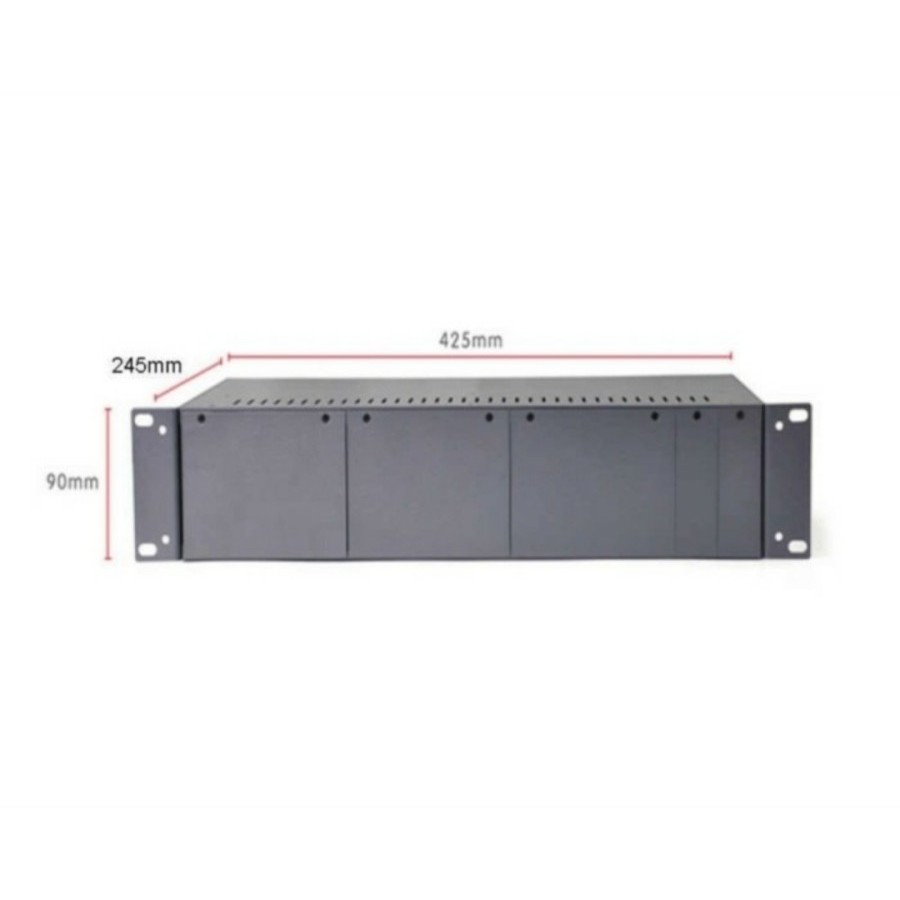 Jual Rack Media Converter HTB 14 Slot Double Power Rackmount Rak Server ...