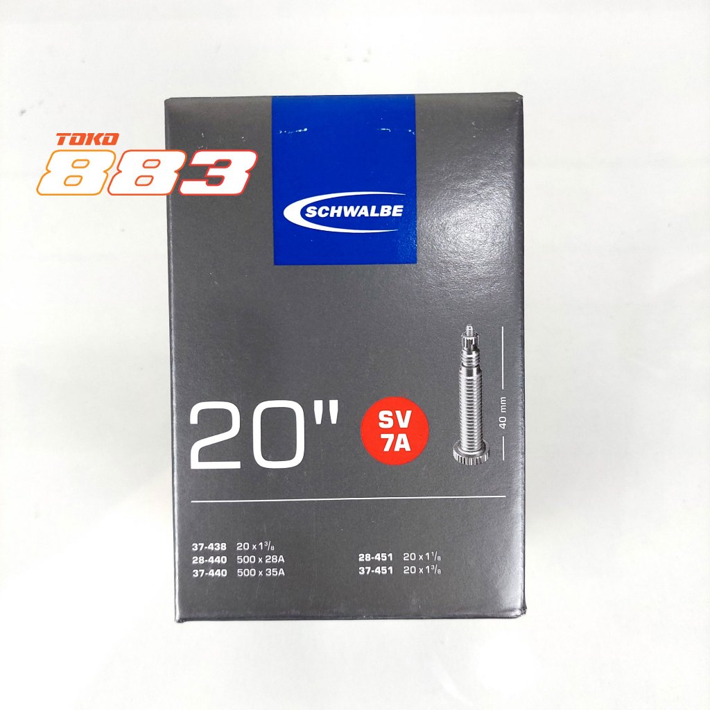 Jual Ban Dalam Schwalbe SV7A 20 x 1 1/8-1 3/8 Pentil Presta 40mm | Shopee Indonesia