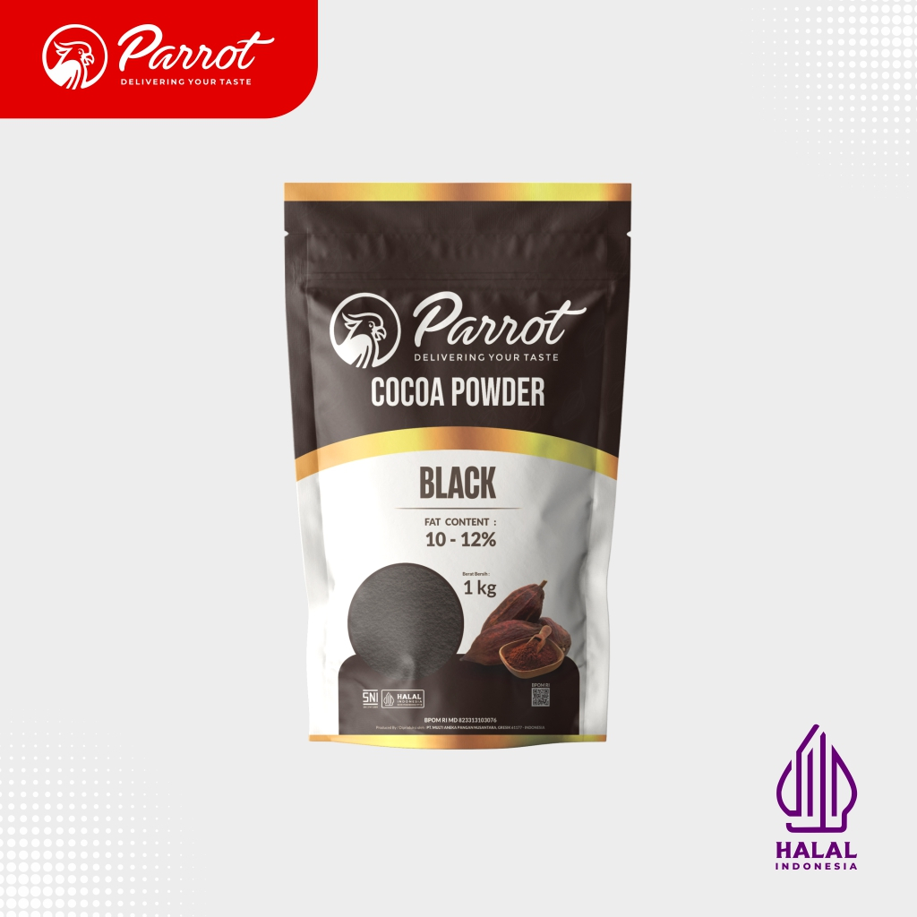 Jual Parrot Black Cocoa Powder Bubuk Kakao murni 1Kg | Shopee Indonesia