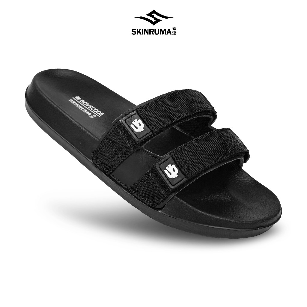 Jual SKINRUMA Sendal Selop Karet Double Strap Distro Pria Wanita Kazuo ...