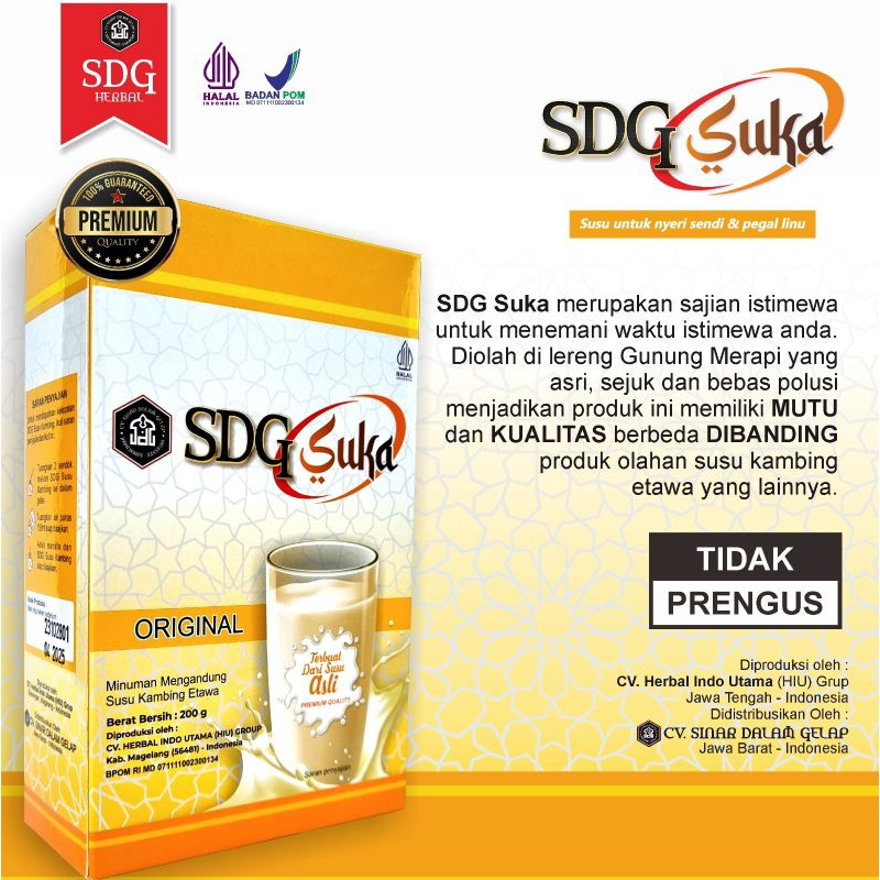 Jual SDG Suka - SDG Susu Kambing Kemasan 200 gram | Shopee Indonesia