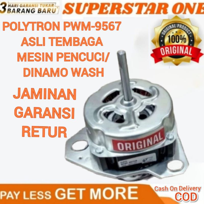 Jual POLYTRON PWM-9567 asli tembaga mesin pencuci/dinamo wash | Shopee Indonesia