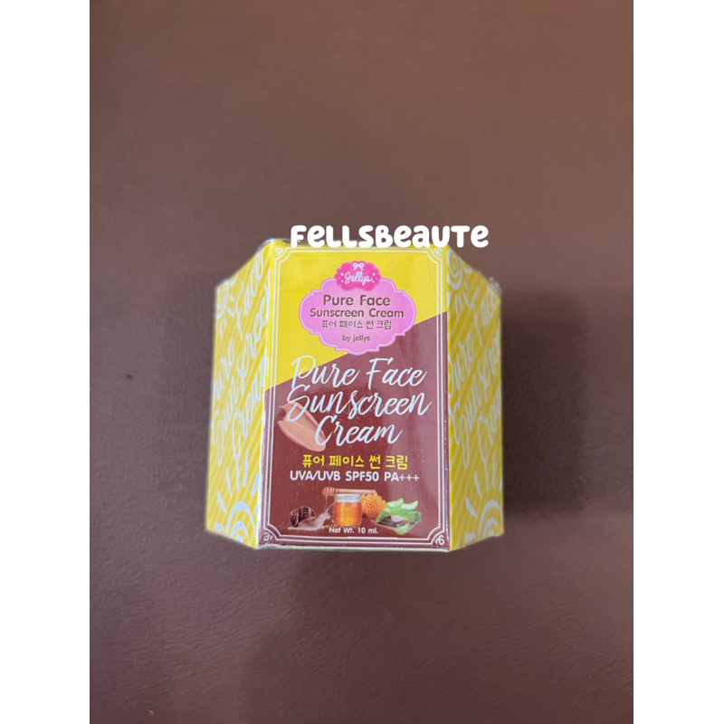Jual JELLYS PURE FACE SUNSCREEN SPF 50 PA+++ ORIGINAL THAILAND | Shopee ...