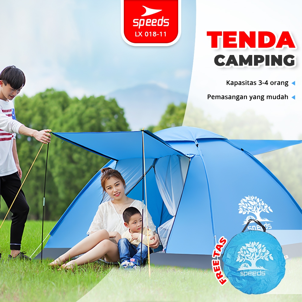 Jual SPEEDS Tenda Family praktis otomatis tenda camping hiking piknik ...