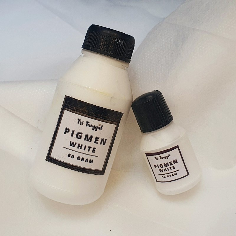 Jual Pigmen Besar 60gr WHITE PUTIH Pewarna Sablon Pigment Color Bundle ...